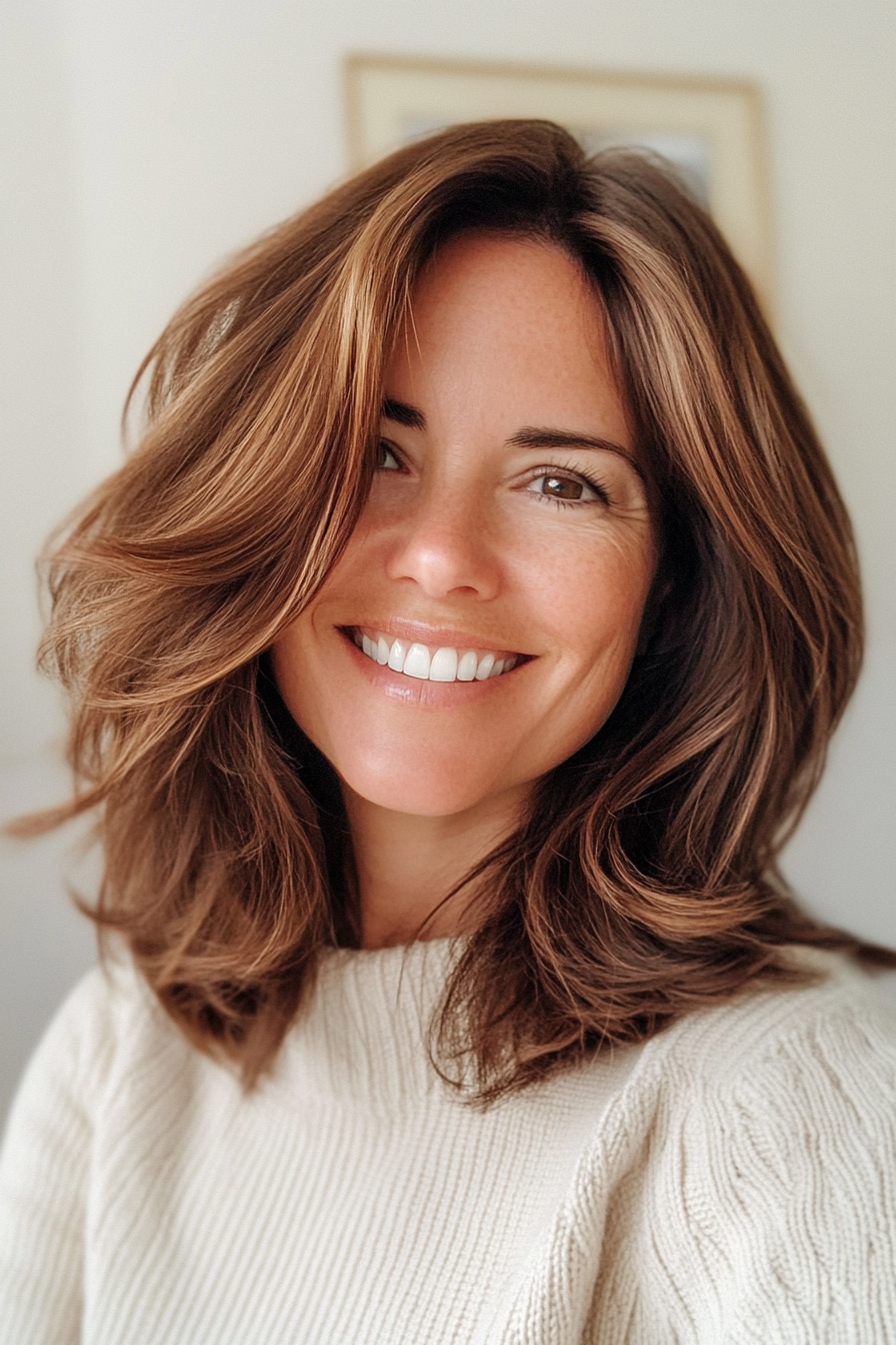 27 Stunning Medium Length Hairstyles for Women Over 40 in 2025 – The Crazy Good